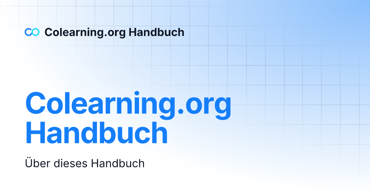 Colearning.org Handbuch | Colearning.org Handbuch